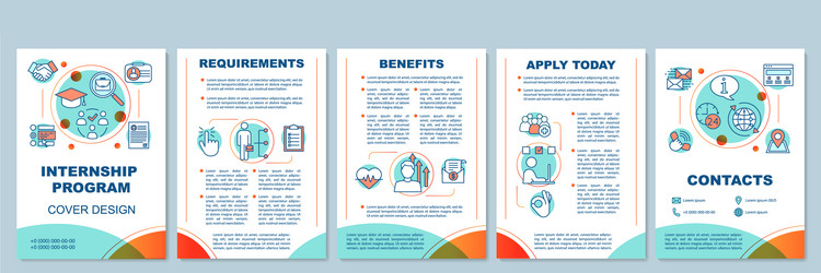 Climate change brochure template layout Royalty Free Vector