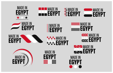 Made in egypt graphic and label Royalty Free Vector Image