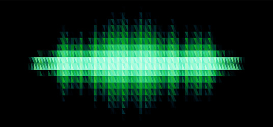 Audio or music shiny sound waveform Royalty Free Vector