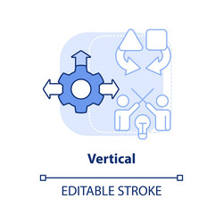 Product extension business merger blue gradient Vector Image