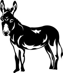 Donkeys Royalty Free Vector Image - VectorStock