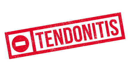 Tendonitis rubber stamp Royalty Free Vector Image