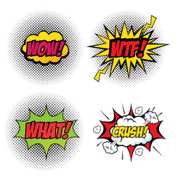 Comic pop art sign Royalty Free Vector Image - VectorStock