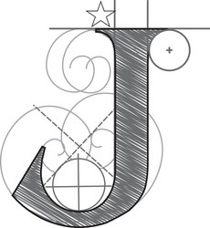 J Royalty Free Vector Image - VectorStock