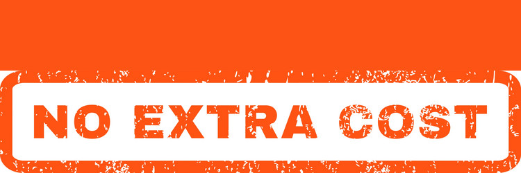 No extra cost rubber stamp Royalty Free Vector Image
