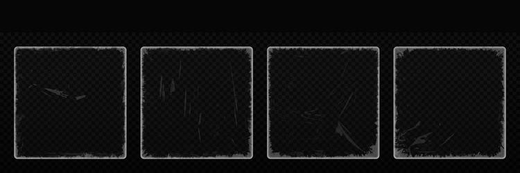 Paper texture effect with scratched borders and Vector Image