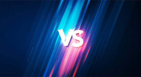 Versus logo vs letters for sports and fight Vector Image