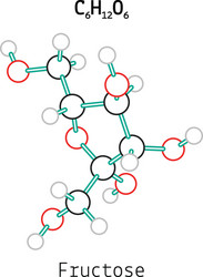 C6h12o6 glucose molecule Royalty Free Vector Image