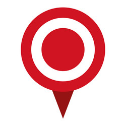 Pin icon location position Royalty Free Vector Image