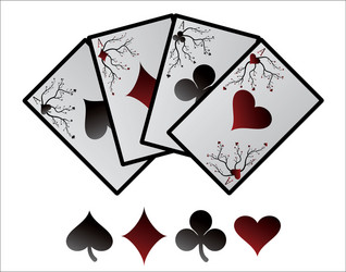 Cartoon playing cards Royalty Free Vector Image