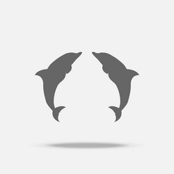 Dolphin jump Royalty Free Vector Image - VectorStock