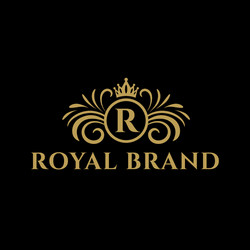 Royal brand logo r Royalty Free Vector Image - VectorStock