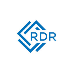 Rdr abstract technology logo design on white Vector Image