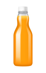 Realistic juice bottle Royalty Free Vector Image
