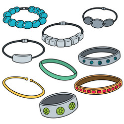 Set of bracelet Royalty Free Vector Image - VectorStock