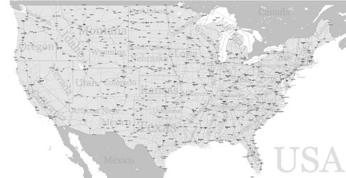 Detailed high resolution accurate map Royalty Free Vector