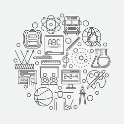 Computer education logo icon design Royalty Free Vector