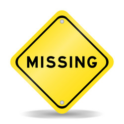 Missing Sign Vector Images (over 4,000)