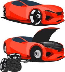 Car Design Without Wheels Vector Images (over 120)