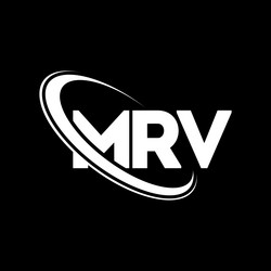Mrv circle letter logo design Royalty Free Vector Image