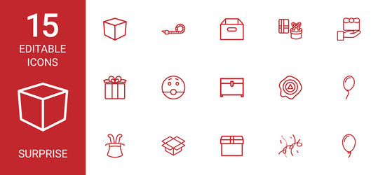 Surprise icons Royalty Free Vector Image - VectorStock