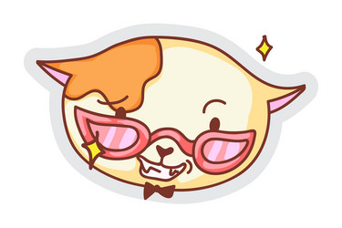 Happy smiley emoticon face on white background Vector Image