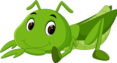 Praying mantis cartoon Royalty Free Vector Image