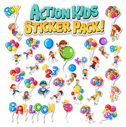 Round banner with fun kids place for your text Vector Image