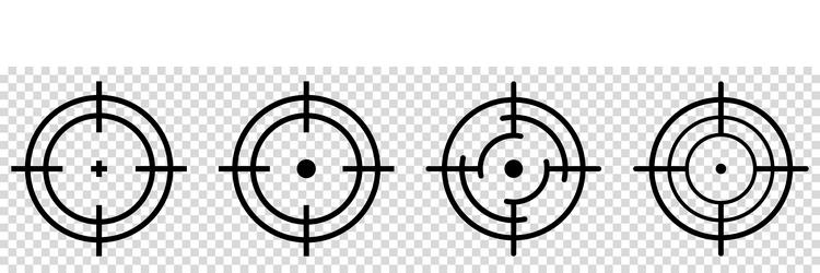 Sniper aim pointer weapon targeting pointers Vector Image