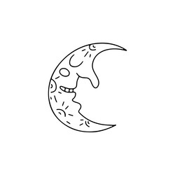 Half Moon Face Vector Images (over 350)