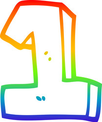 Rainbow Number 1 Vector Images (over 340)