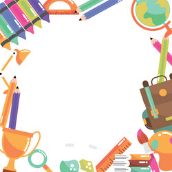 School study element cartoon Royalty Free Vector Image