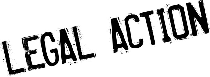 Legal action rubber stamp Royalty Free Vector Image