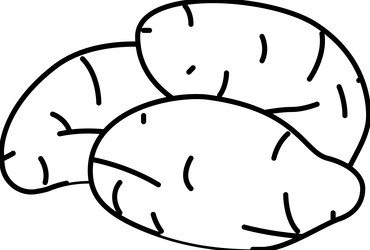 Potato Potatoes Outline Vector Images (over 7,200)
