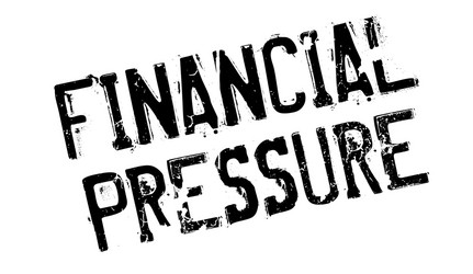 Financial pressure rubber stamp Royalty Free Vector Image