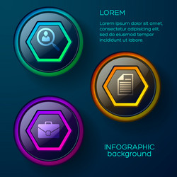 Abstract web infographic concept Royalty Free Vector Image