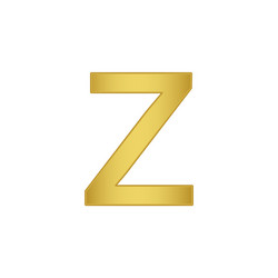 Golden letters small gold letter alphabet Vector Image