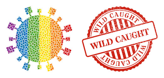 Scratched assessment stamp and rainbow men meeting