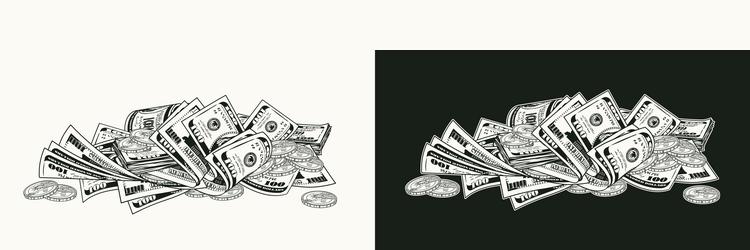 Folded Money Vector Images (over 2,200)