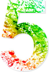 Flat perforate font Royalty Free Vector Image - VectorStock