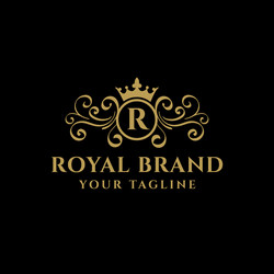 Royal brand logo Royalty Free Vector Image - VectorStock