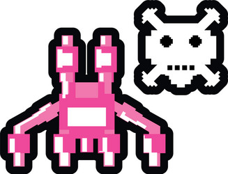 Pixel Monsters Virus Vector Images (over 110)