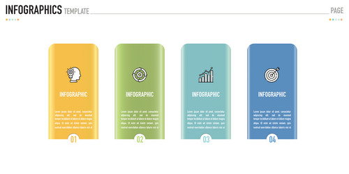 Rectangular metallic texture infographic Vector Image