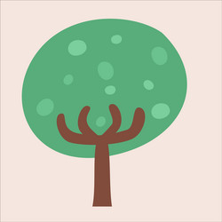 Beautiful green tree Royalty Free Vector Image