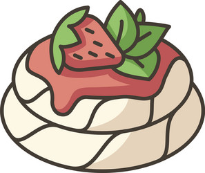 Australian cuisine cartoon poster design Vector Image