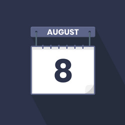 Calendar 8 August Vector Images (over 100)