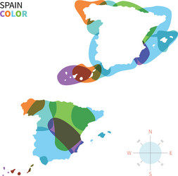 Granada city kingdom spain andalusia map Vector Image