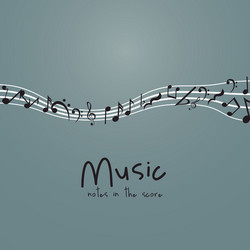 Musical notes design background Royalty Free Vector Image