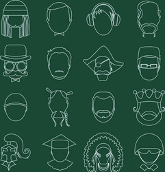 Human body shapes male figures types set Vector Image