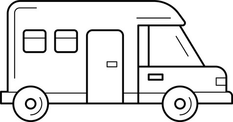 Motorhome Line Drawing Vector Images (over 250)